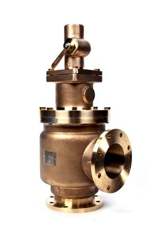 Danco Bronze Semi-Nozzle Pressure Relief Valve with Flanged Connections ...